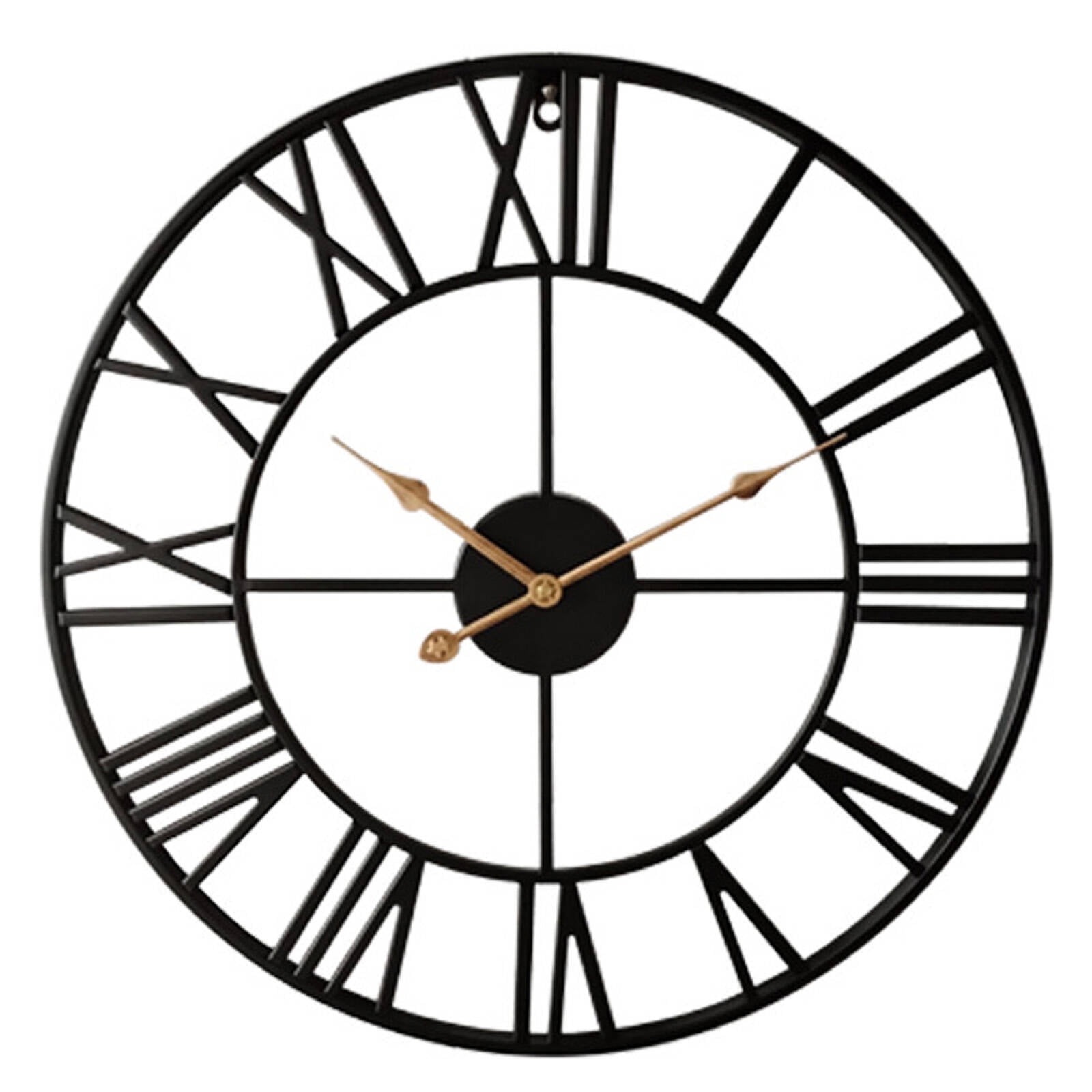 DESIGNICE Wall Clock,Timeless Roman Numerals Small Wall Clock,Iron Art ...