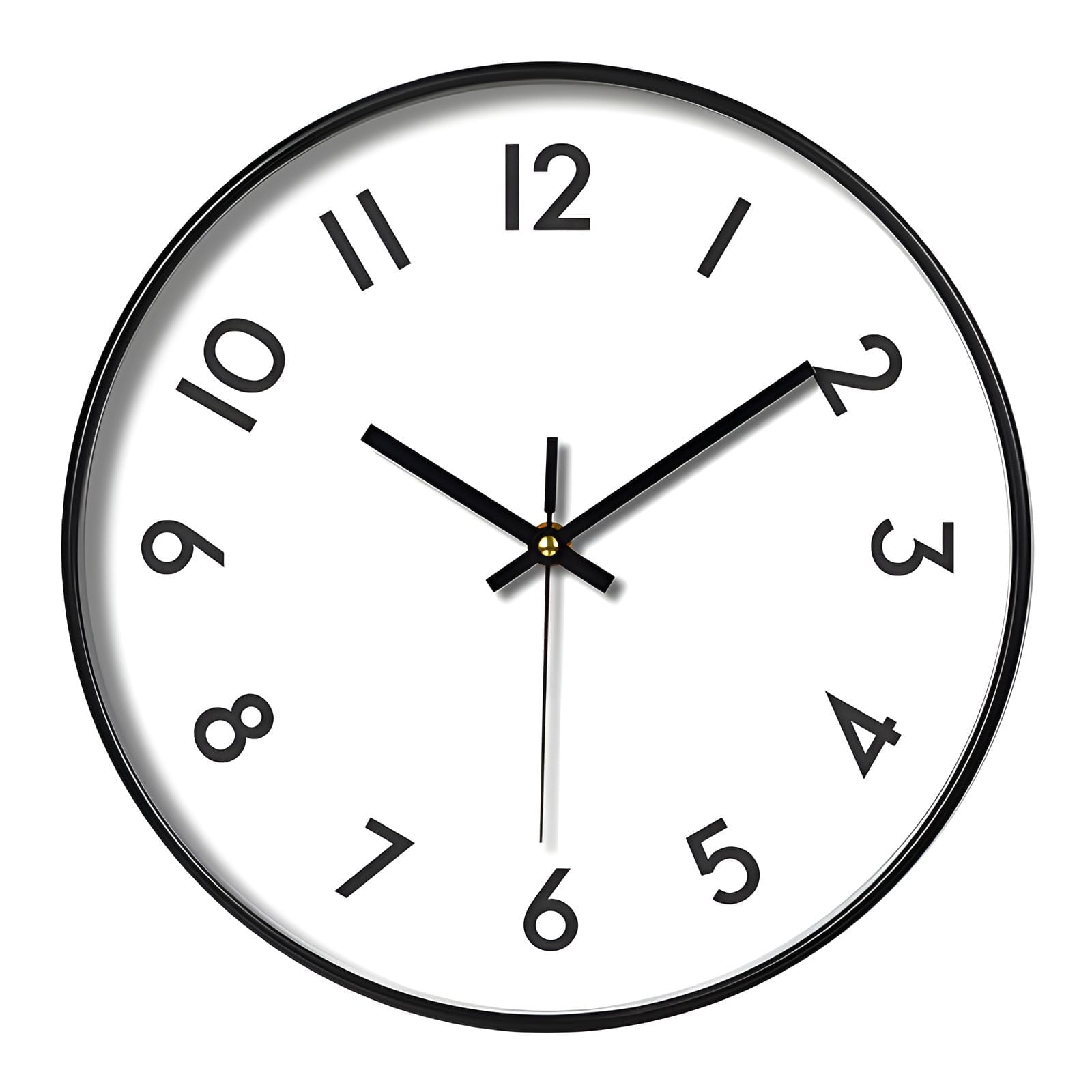 DESIGNICE Wall Clock,Vibrant Numbers Modern Wall Clock,Clear Contrast ...