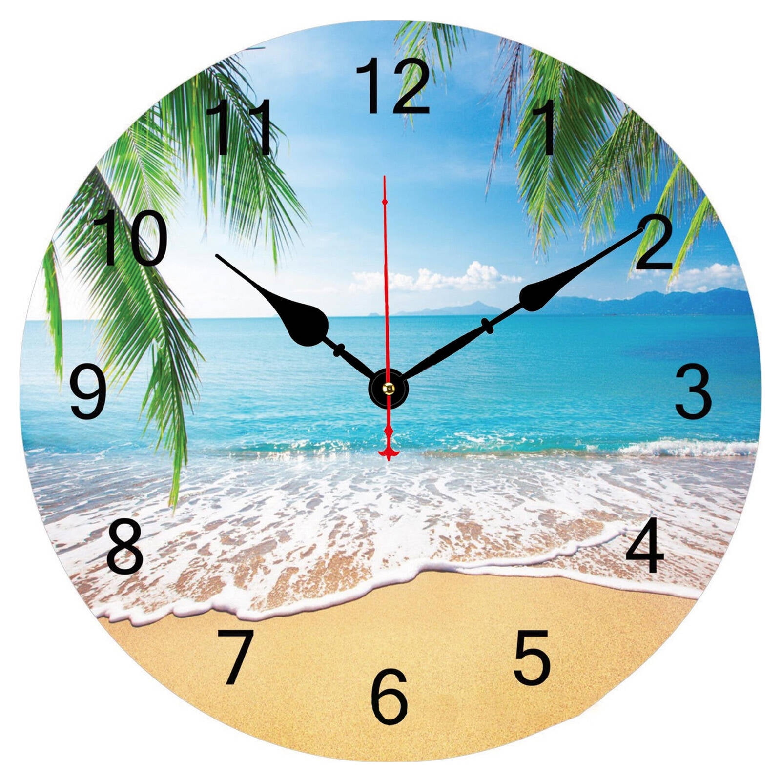 DESIGNICE Wall Clock,Vintage Art Clock Small Wall Clock,Silent ...