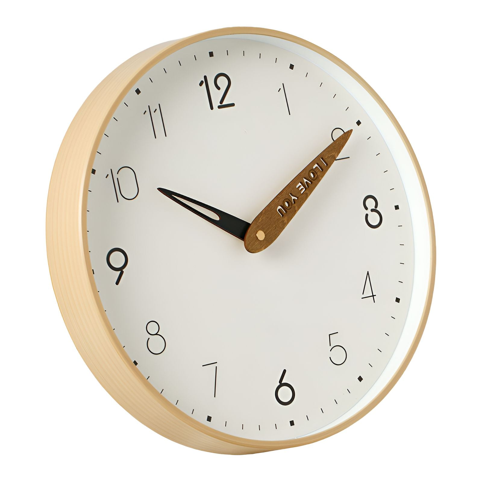 DESIGNICE Wall Clock,White Dial Modern Wall Clock,Seamless Aesthetics ...