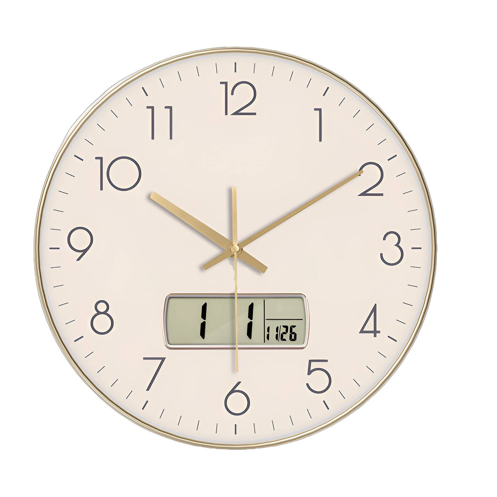 DESIGNICE Wall Clock,Zero-Noise System Modern Wall Clock,Stylish Luxury ...