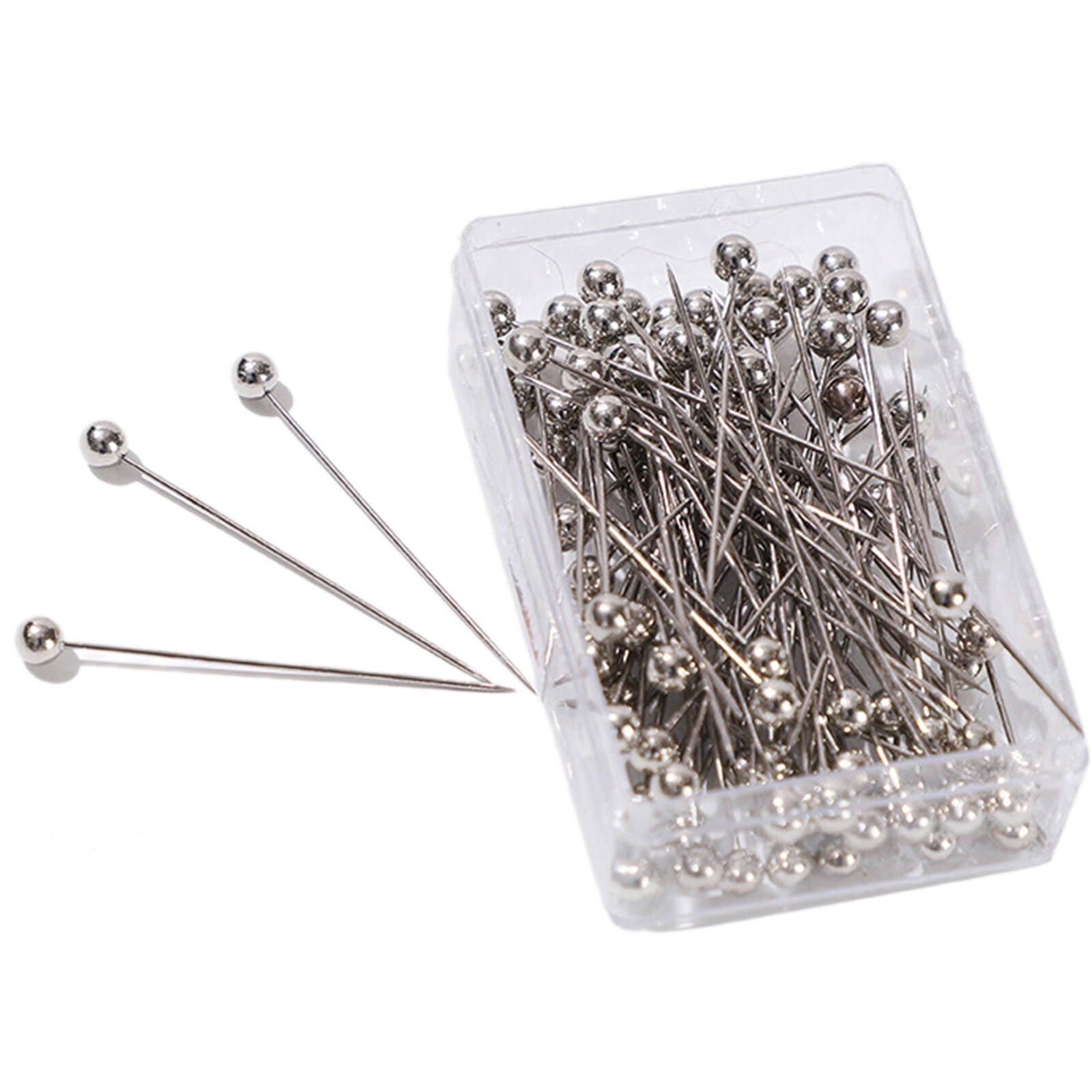 TUWAFE Map Pins Silver, Stainless Steel Push Pins 1.46in for Cork Board ...