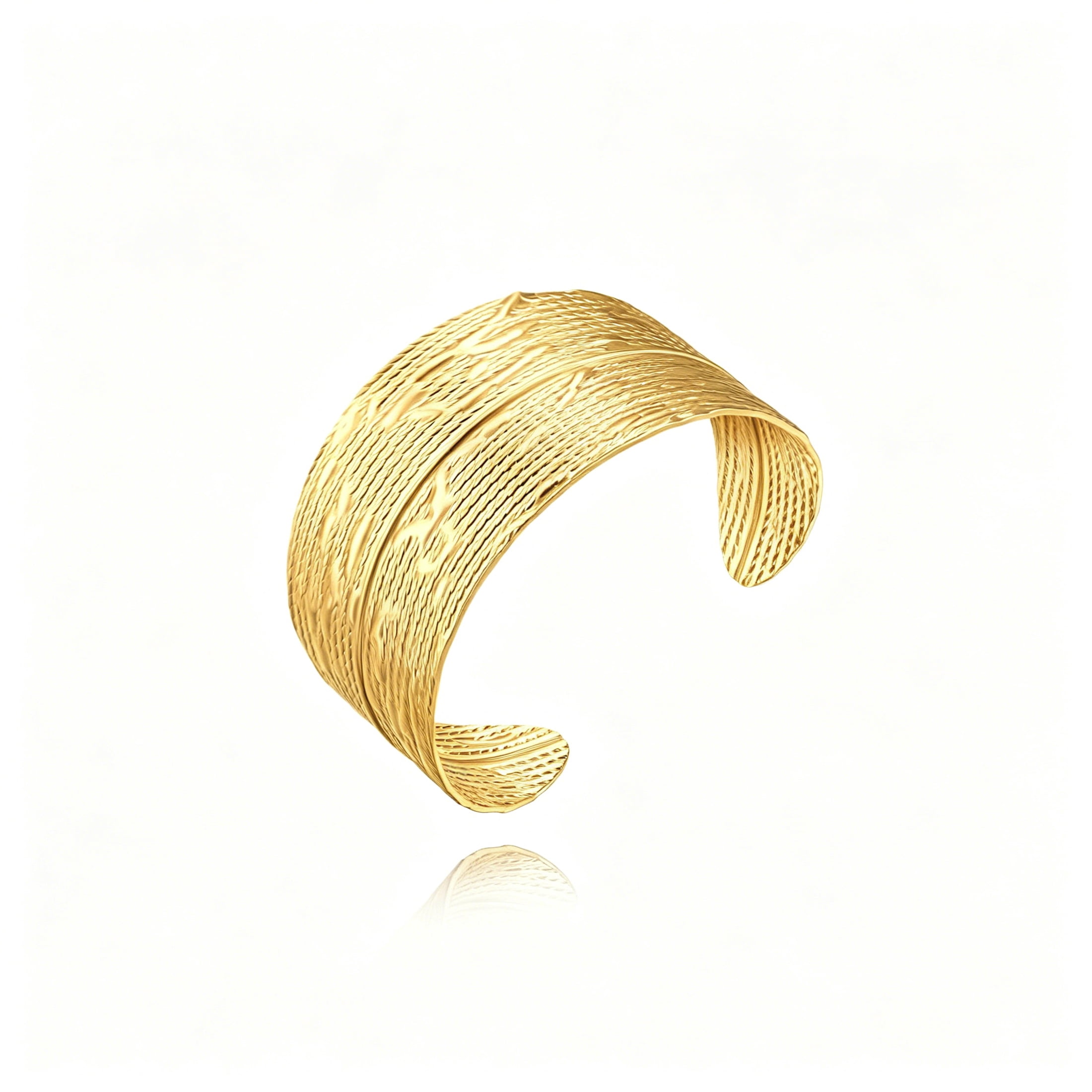 DESIGNICE Wide Arm Cuff Bracelet for Women,Chunky 18K Gold Plated Open ...