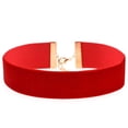 DESIGNICE 2026 New Wide Soft Velvet Choker Lady Party Nightclub ...