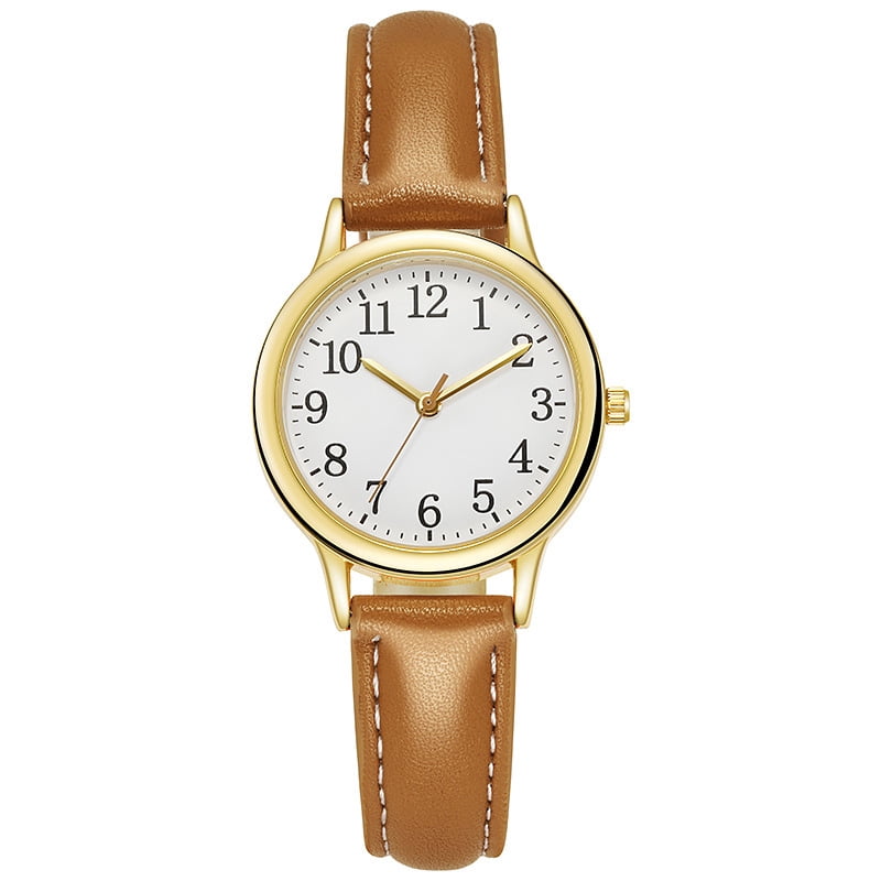DESIGNICE Women's Watches for Ladies Female Wrist Watch Leather Band ...