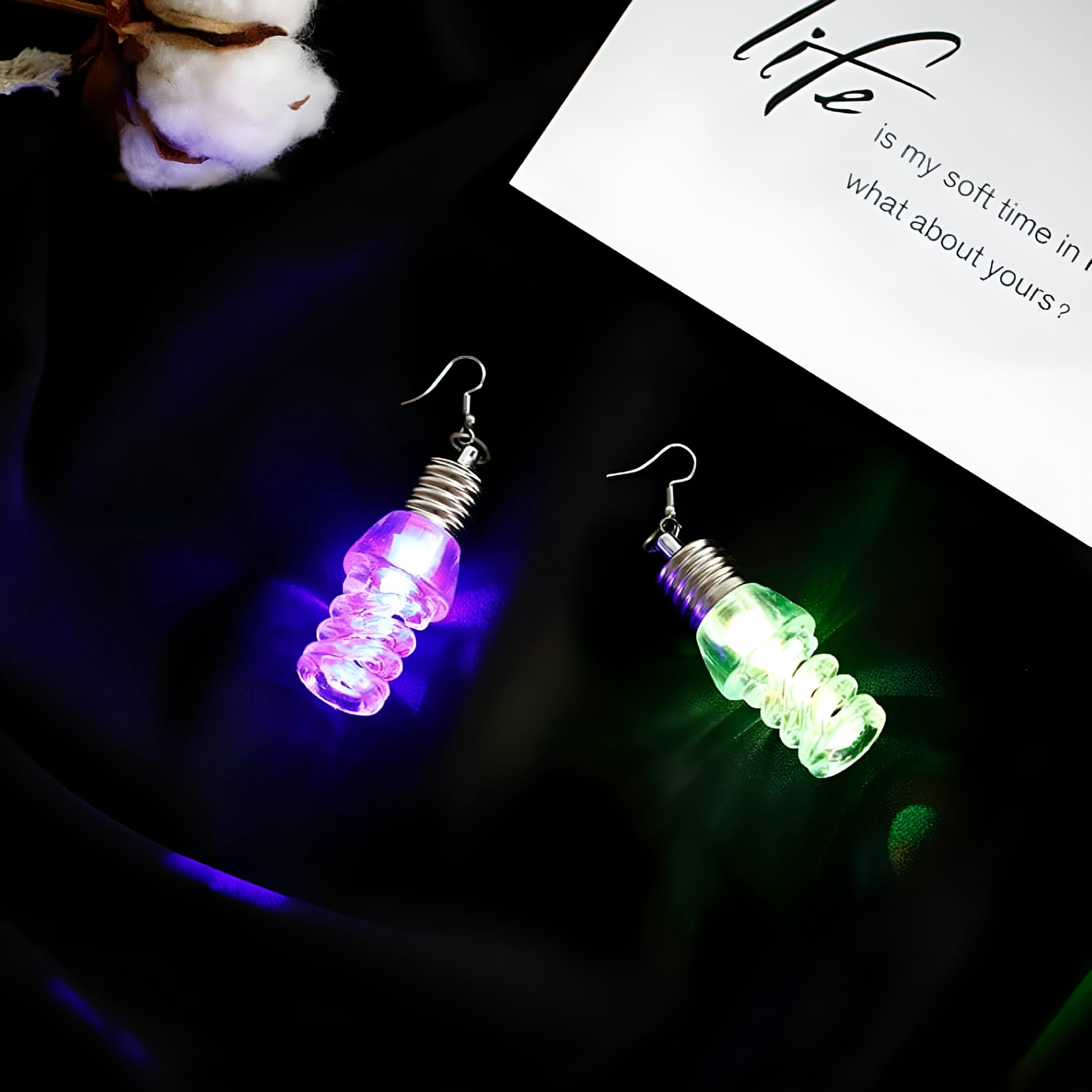 DESIGNICE Womens Jewelry Trendy 1Pair Fashion Women Light Up Earring ...