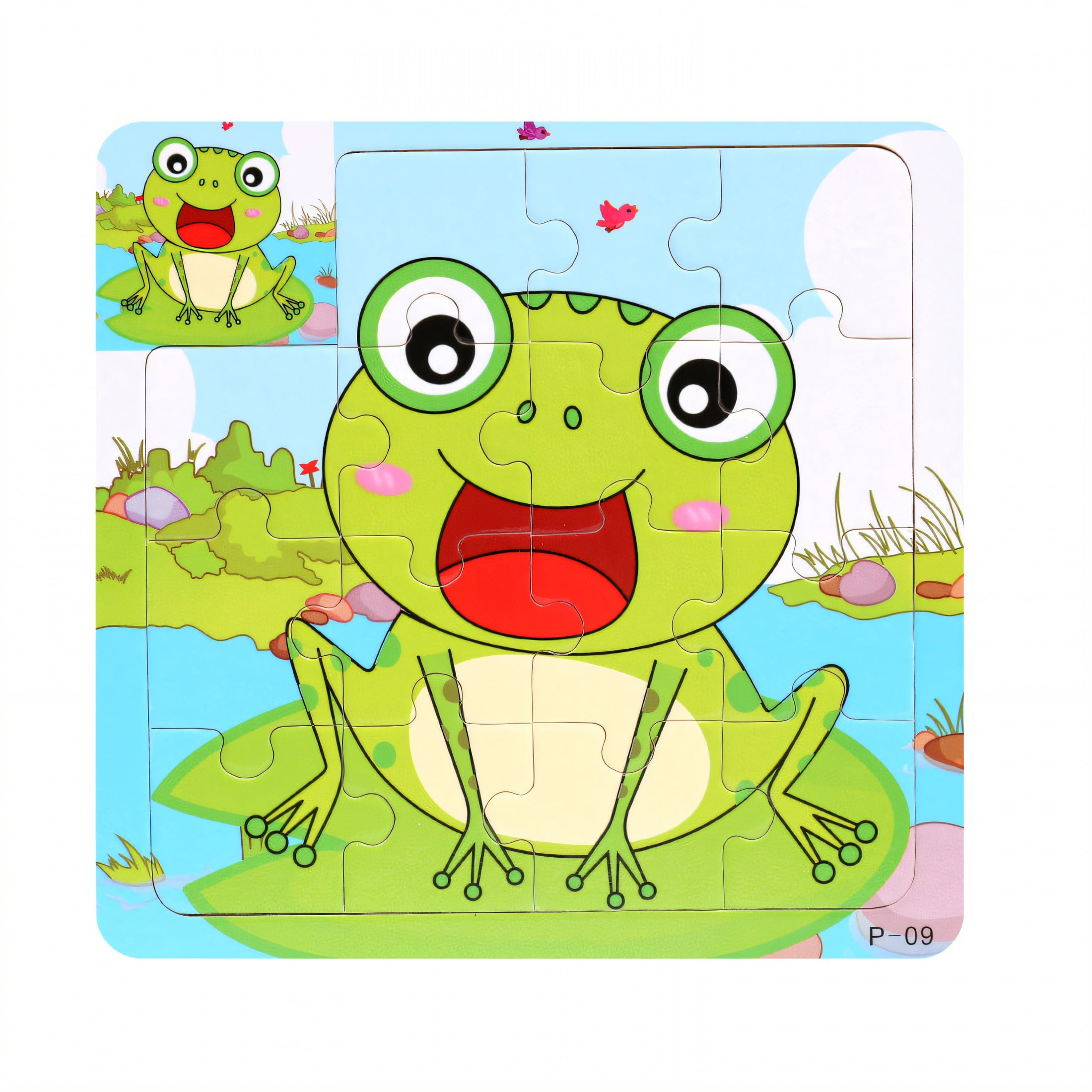 DESIGNICE Wooden Puzzles for Toddlers 3-5,Made By Wood Wooden Puzzle,No ...