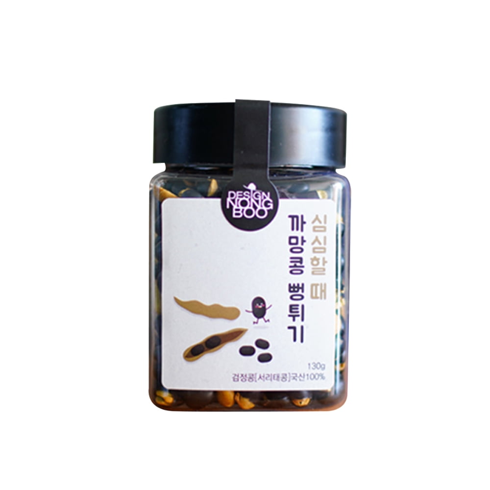 DESIGNNONGBOO Black Soybean Puff Snack 130g – Crunchy Korean Grain Puff ...
