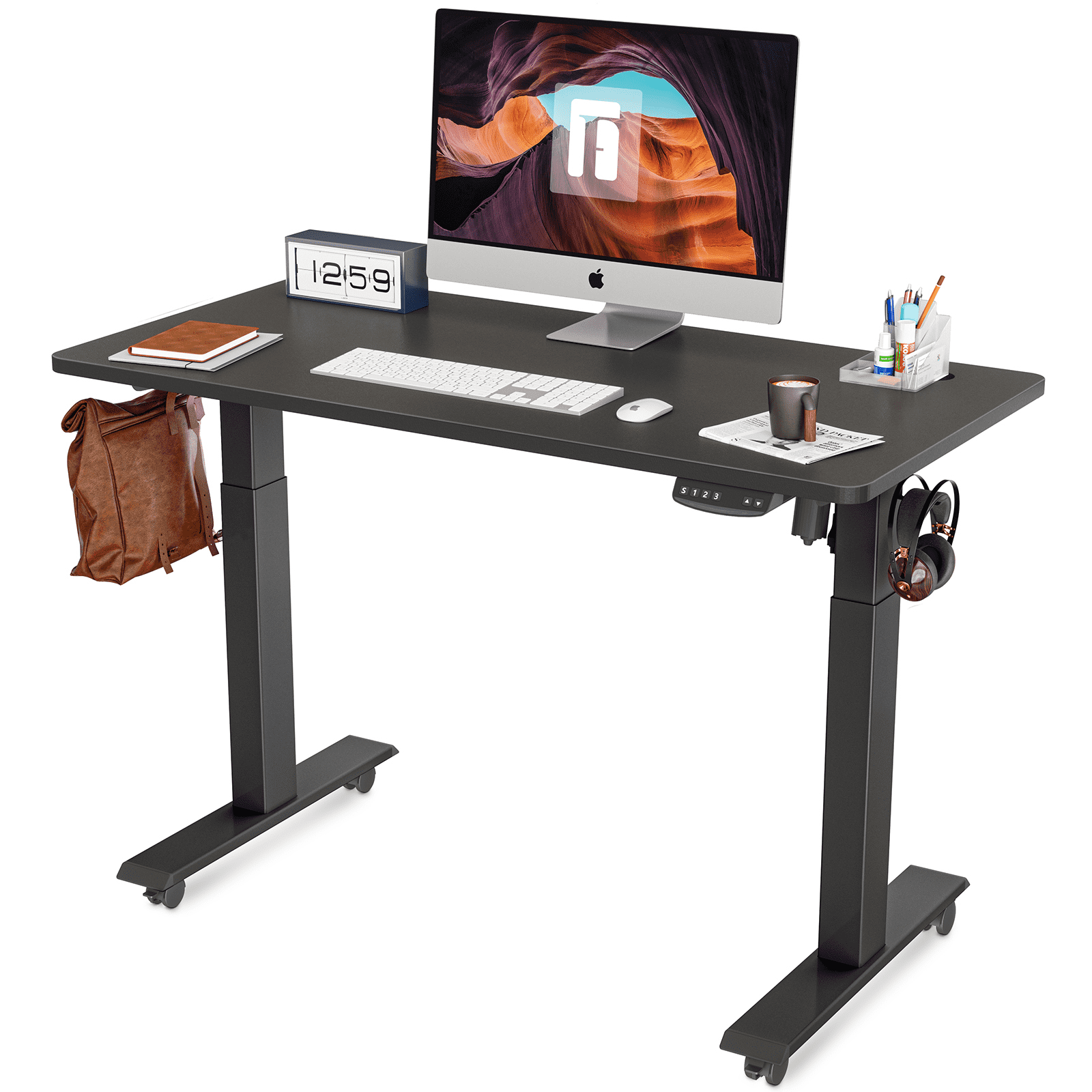 Electric Height Adjustable Standing Desk, Height Adjustable Ergonomic ...