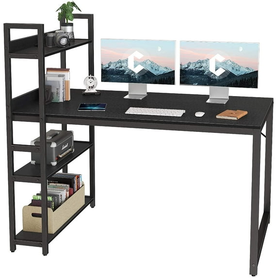 DESINO 55" Gaming Computer Desk, Gamer Table with Reversible Storage ...