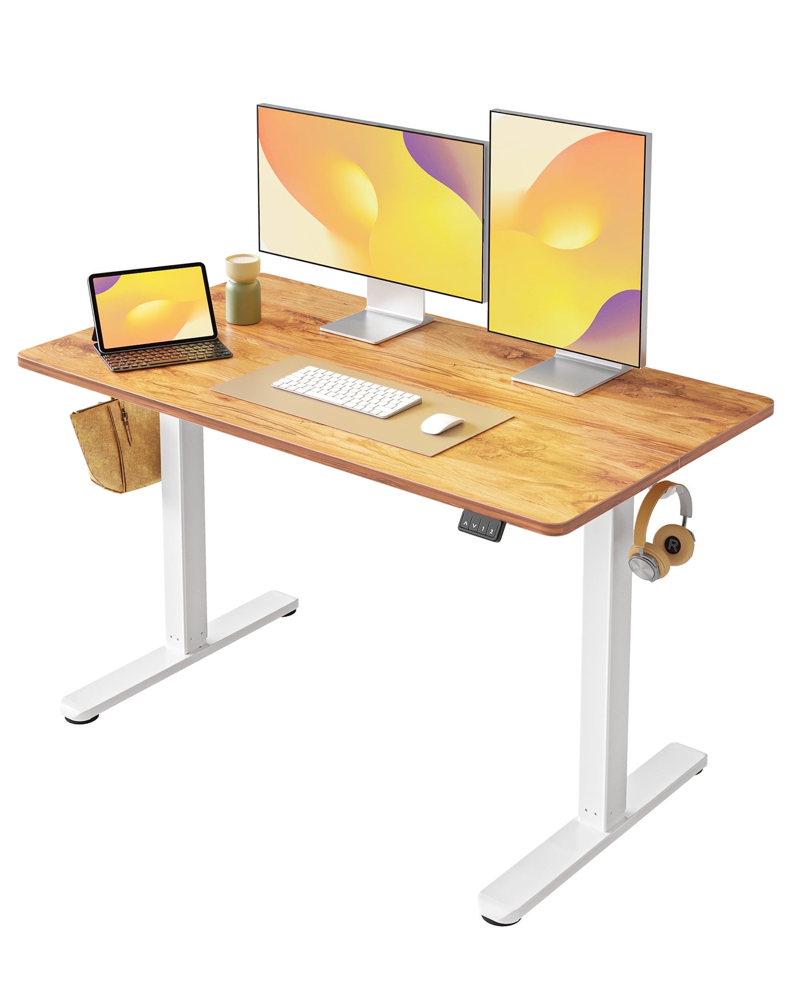 DESINO 48Inch Electric Height Adjustable Standing Desk, Splice Board ...