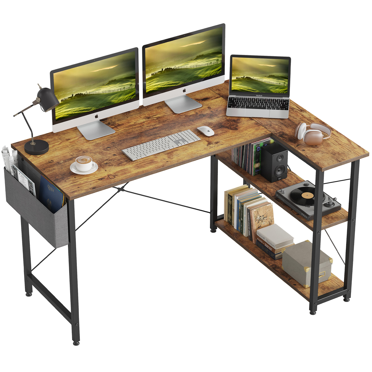 BaytoCare Writing Desk Computer Desk Workstation, Built-in USB Port ...