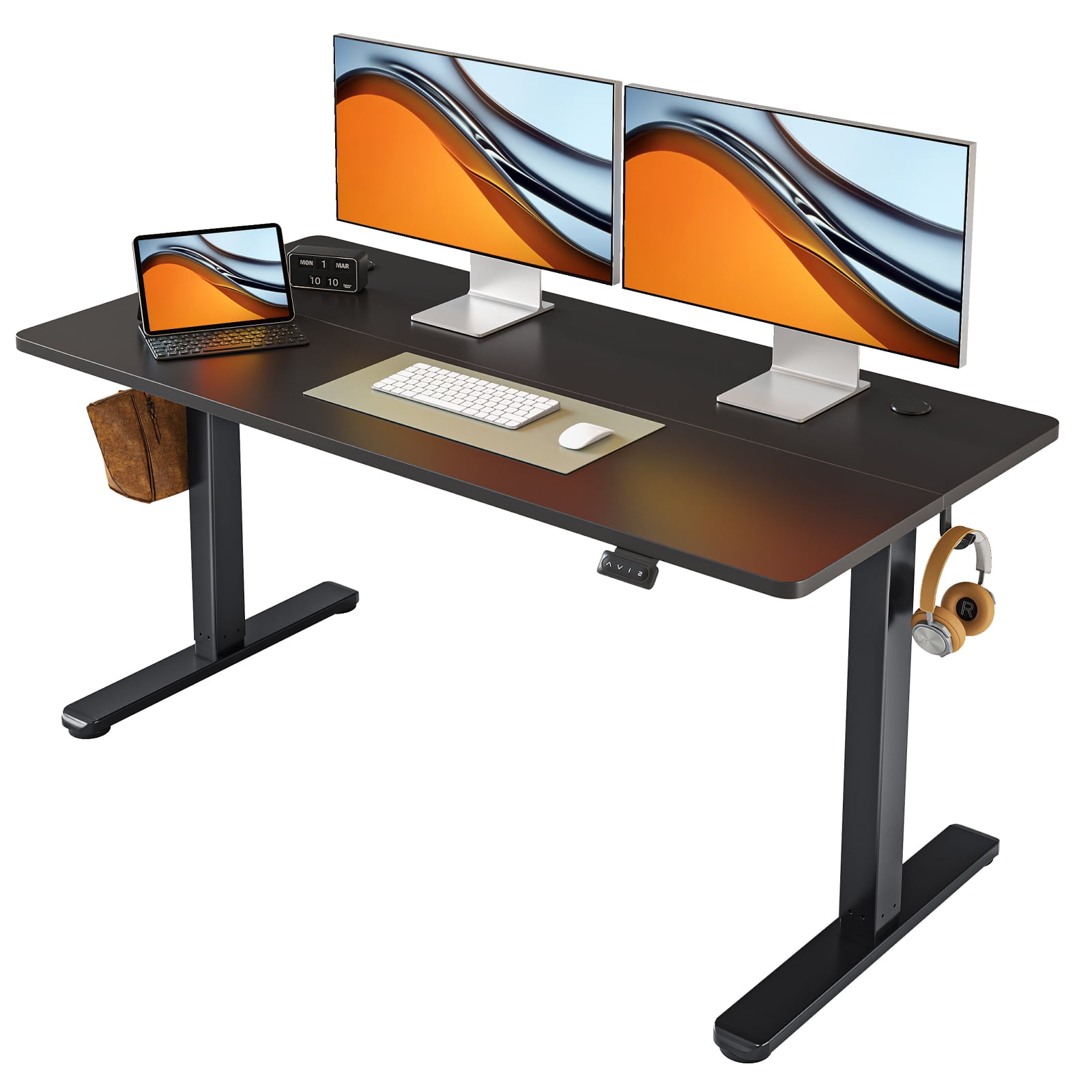 DESINO 55Inch Electric Height Adjustable Standing Desk, Splice Board ...