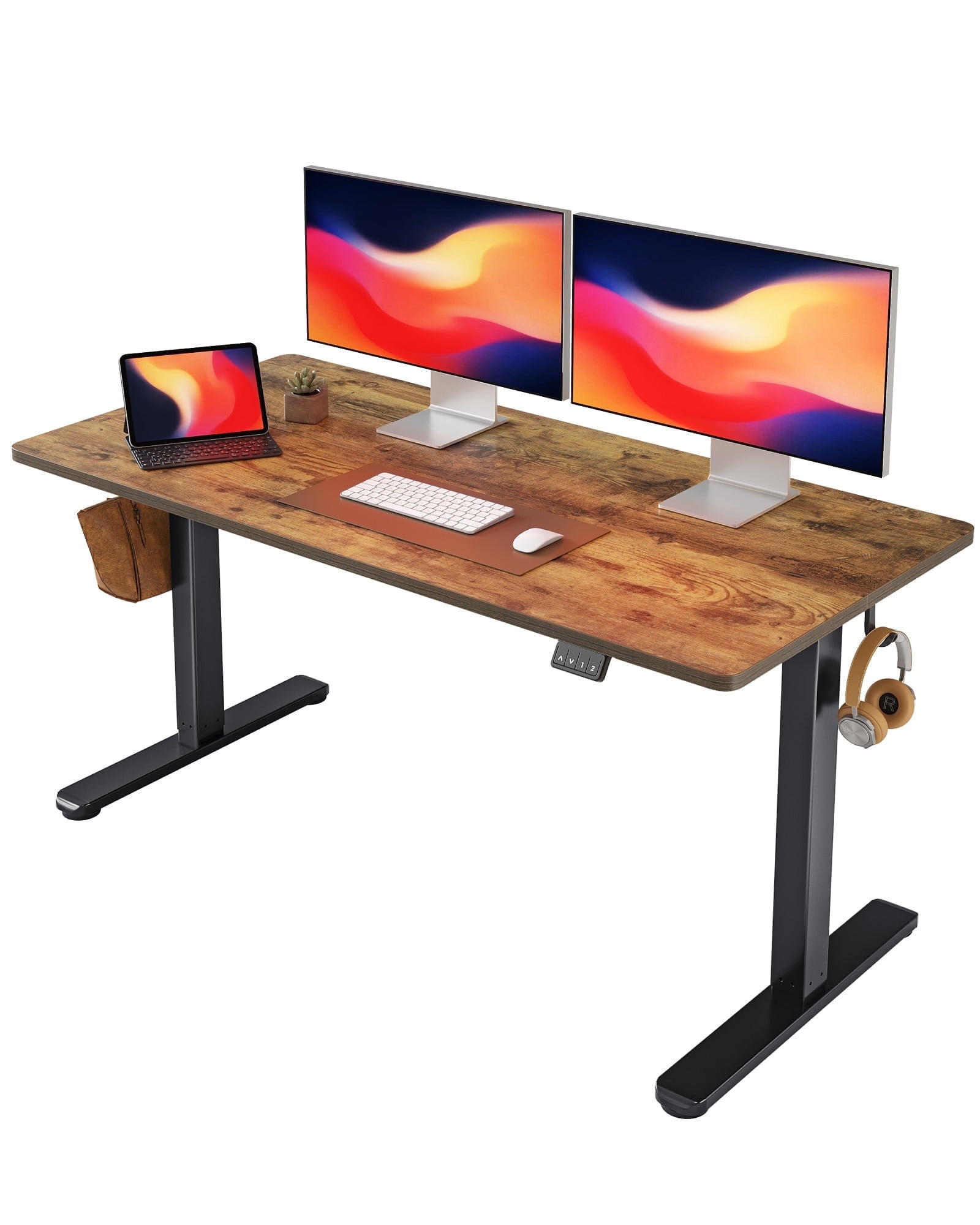 DESINO 55Inch Electric Height Adjustable Standing Desk, Splice Board ...