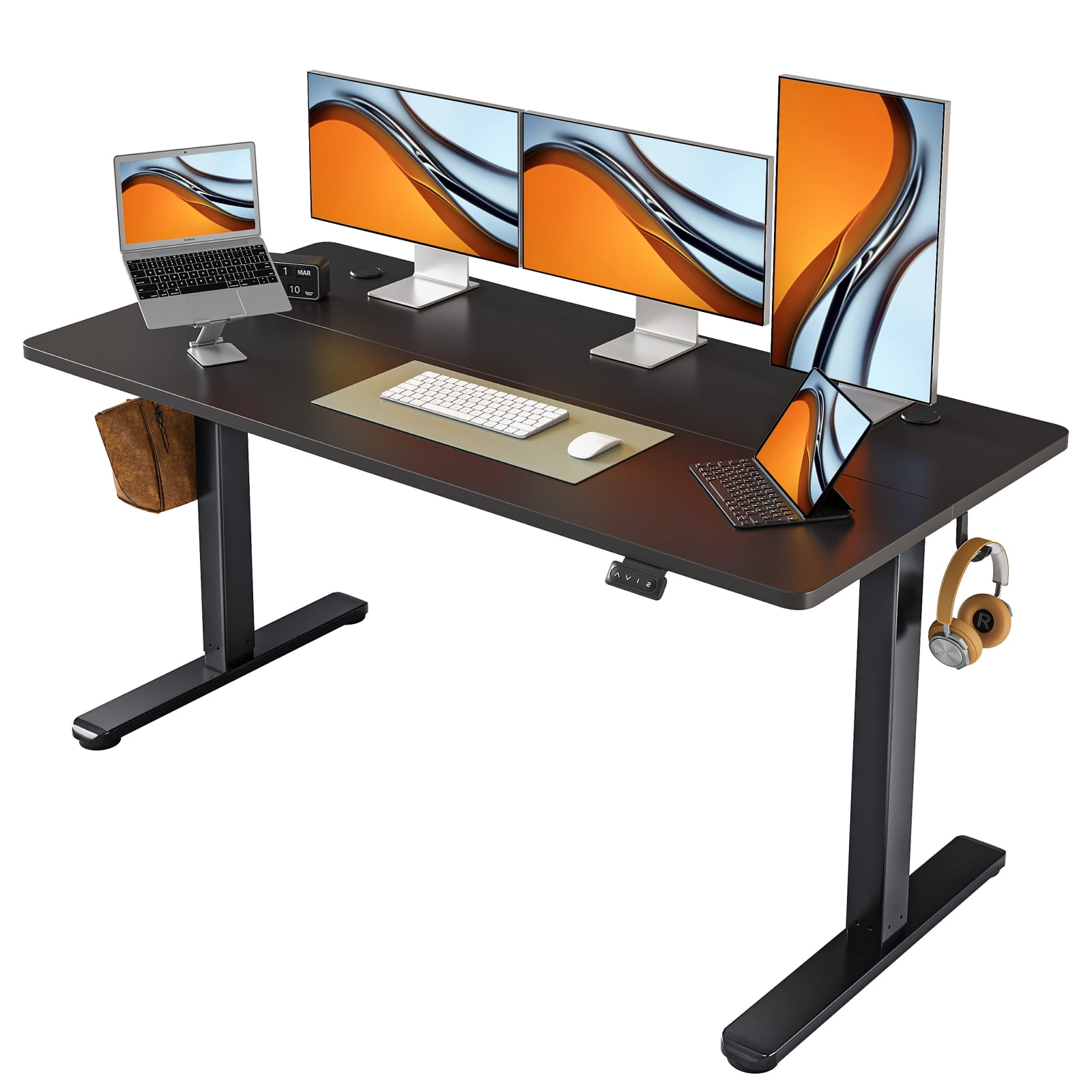 DESINO 63Inch Electric Height Adjustable Standing Desk, Splice Board ...