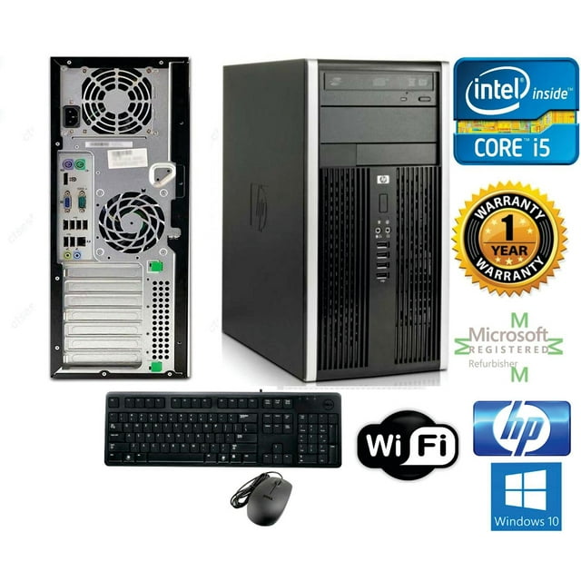 HP Desktop Tower Computer, Intel Core i5 3.1GHz, 16GB RAM, 120GB SSD ...