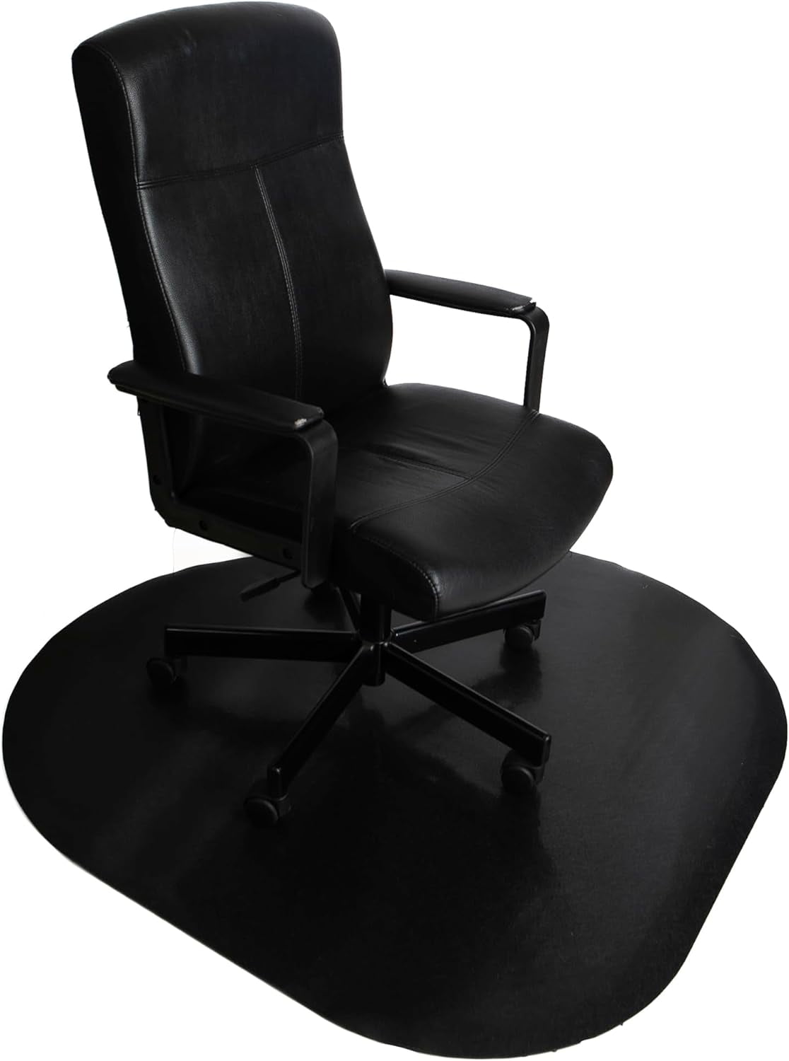 DESKU Rounded Triangle Desk Chair Mat – Heavy-Duty PVC Mats Optimised ...