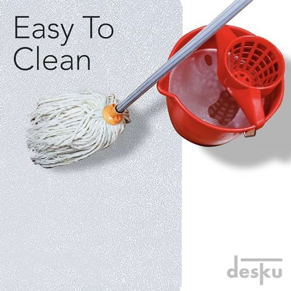 DESKU Super Oval Desk Chair Mat – Heavy-Duty PVC Mats for Carpet Floor ...