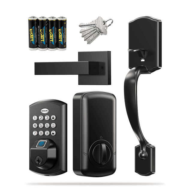 DESLOC A100F Electronic keypad Door Lock with Handle Set, Smart Front ...