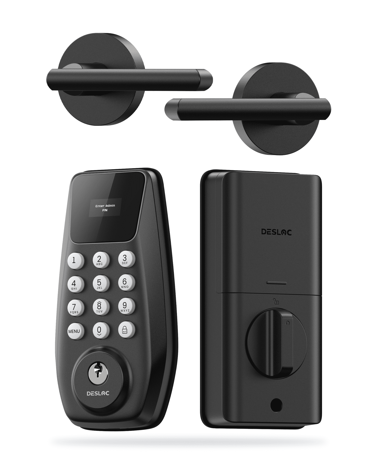 DESLOC Keypad Deadbolt with Lever Set, Keyless Entry Smart Lock with ...