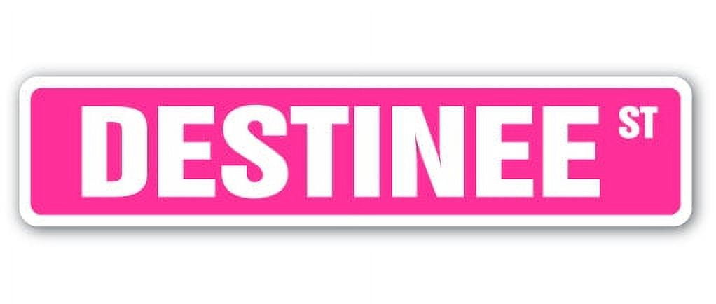 DESTINEE Street Sign Childrens Name Room Sign | Indoor/Outdoor | 36 ...