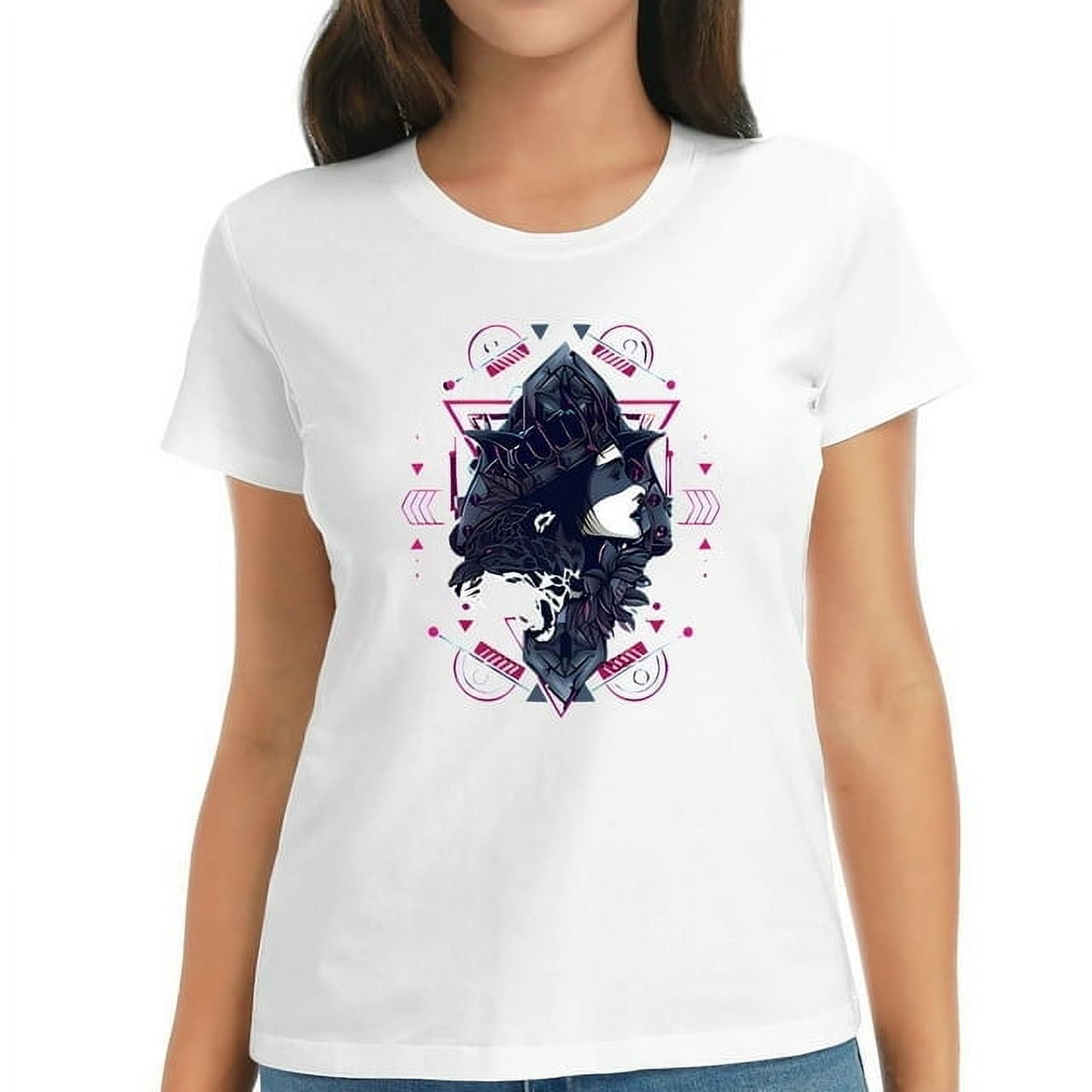 DESTINY Cool Womens T-Shirts White - Walmart.com
