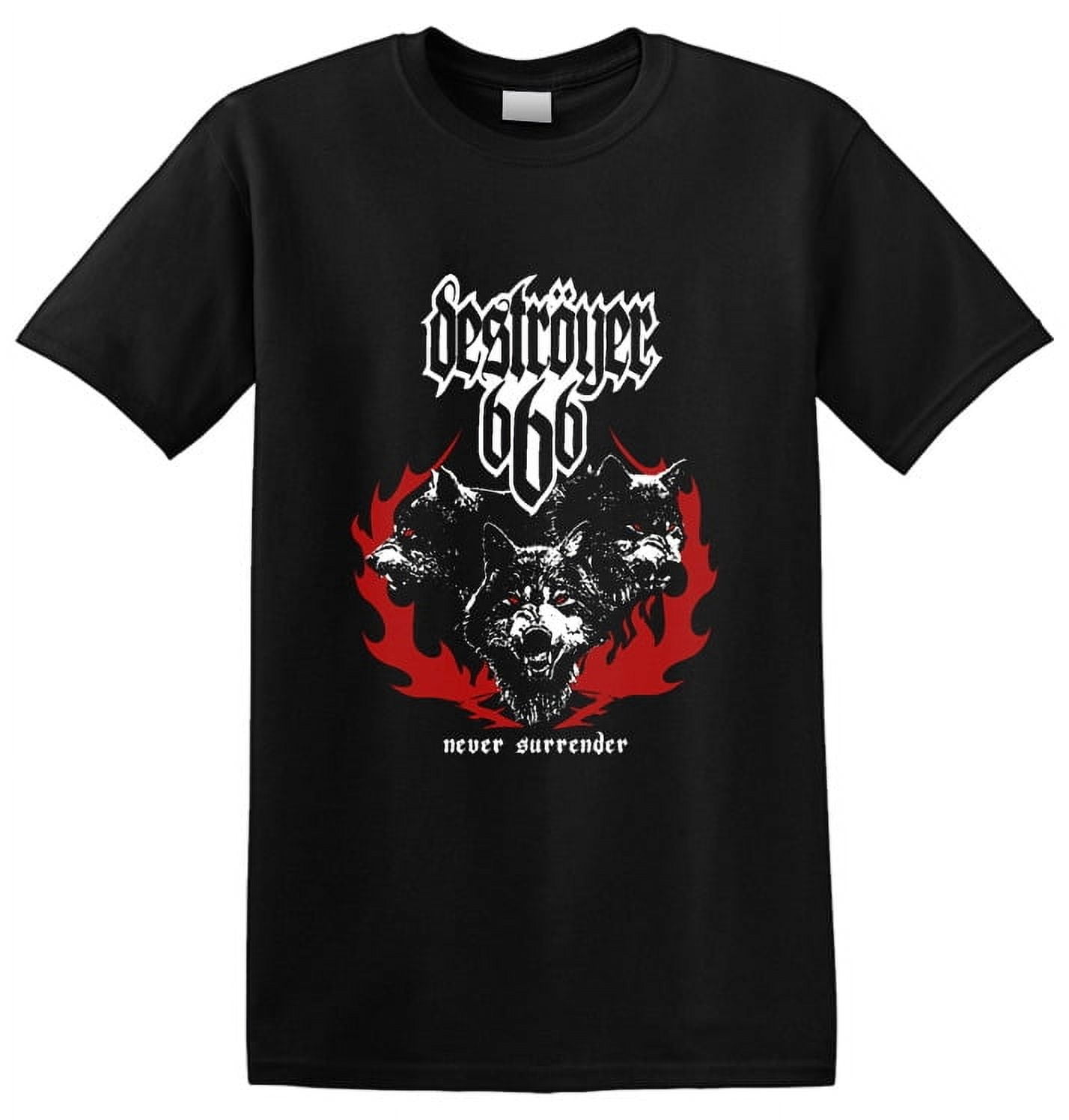 DESTROYER 666 - 'Wolves And Flames' T-Shirt - Walmart.com