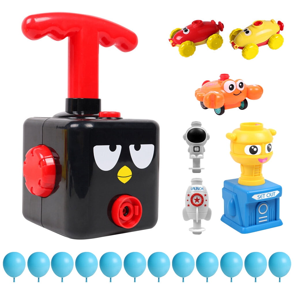 DESTYER Air Balloon Launch Car Air Balloon Powered Car Toy Kids ...