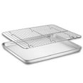 DESTYER Baking Sheet Checkered Cooling Rack Chef Stainless Steel Pan ...
