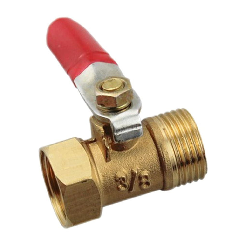 DESTYER Brass Ball Valve with Rotary Handle Male Female Thread Hose ...