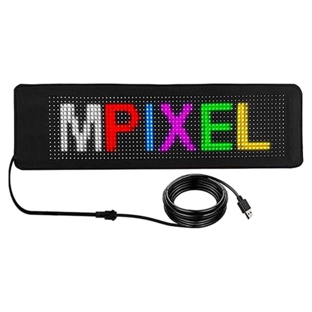 DESTYER Car RGB LED Sign Flexible Screen Car Display Flexible LED Panel ...