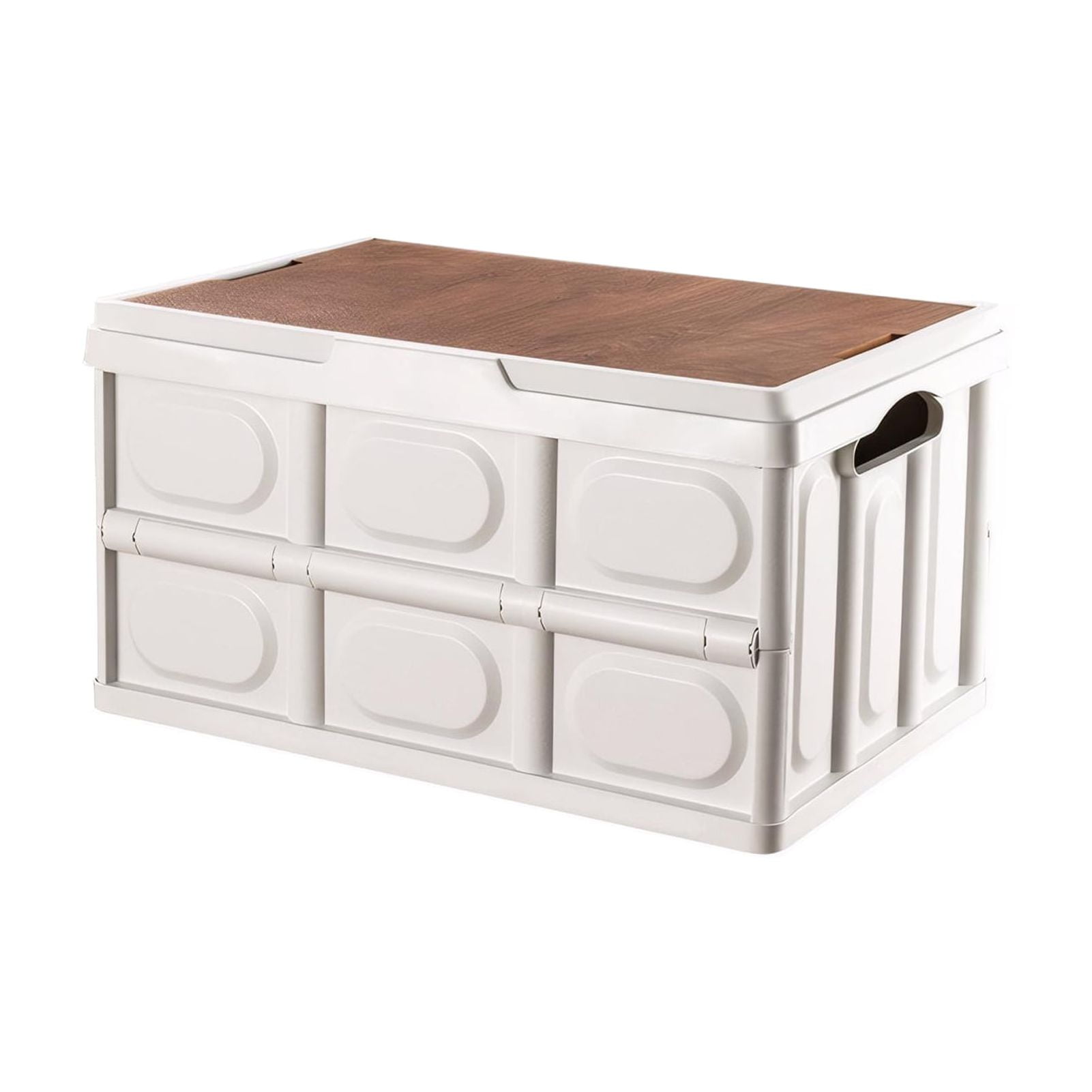 DESTYER Collapsible Crate Outdoor Toy Storage Sturdy Frame Plastic Box ...