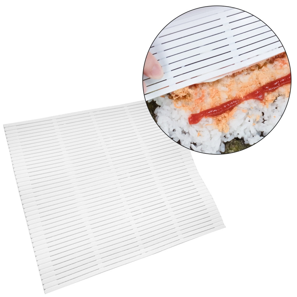 DESTYER DIY Sushi Roller Mats Washable Reusable Rice Ball Roll Mold Mat ...
