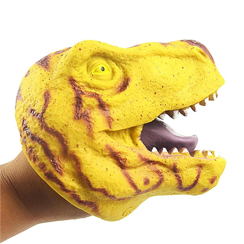 DESTYER Dinosaur Puppet Dinosaur Hand Puppet Realistic Dinosaur Head ...
