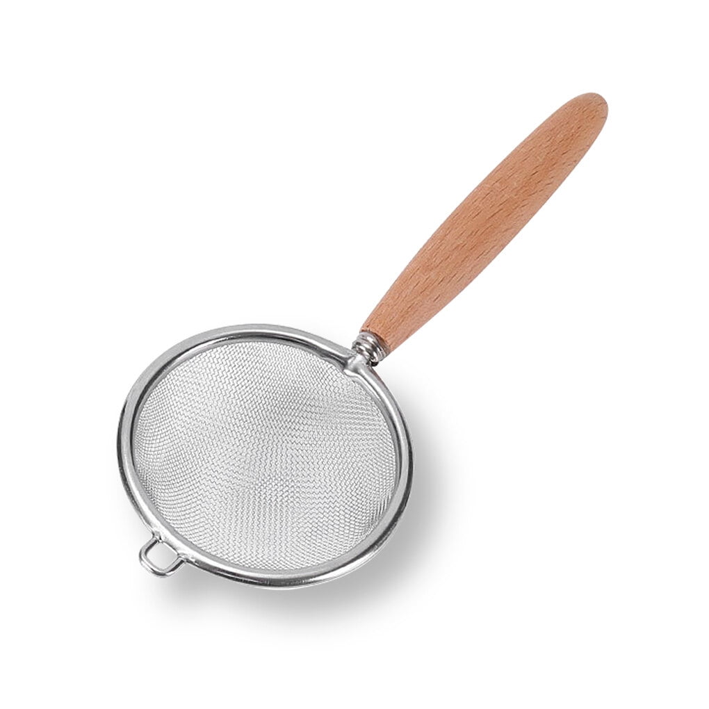 DESTYER Food Filter Wooden Handle Kitchen Strainer 304 304 Stainless ...