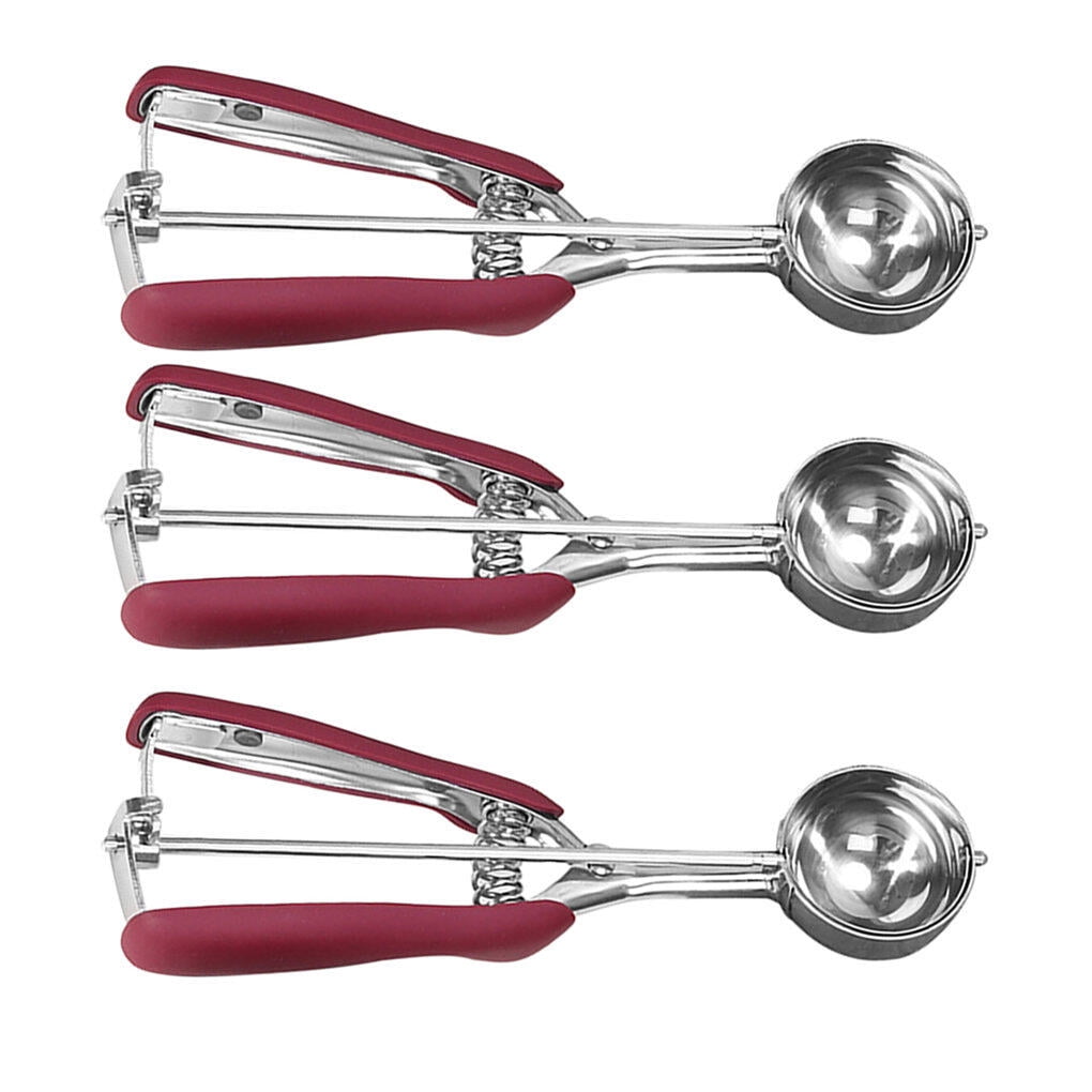 DESTYER Ice Cream Scoop Stainless Steel Cookie Spoon Fruit Potato ...