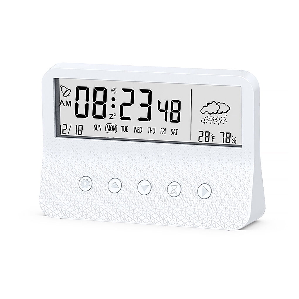 DESTYER Living Room Tabletop Digital Alarm Clock Plastic Timer ...
