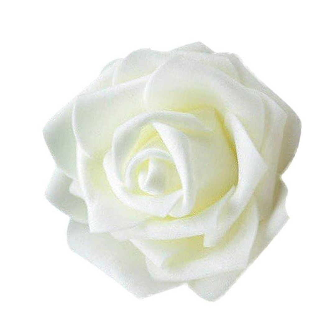 DESTYER Pack of 50 Artificial Bionic Flowers PE Foam Simulation Roses ...