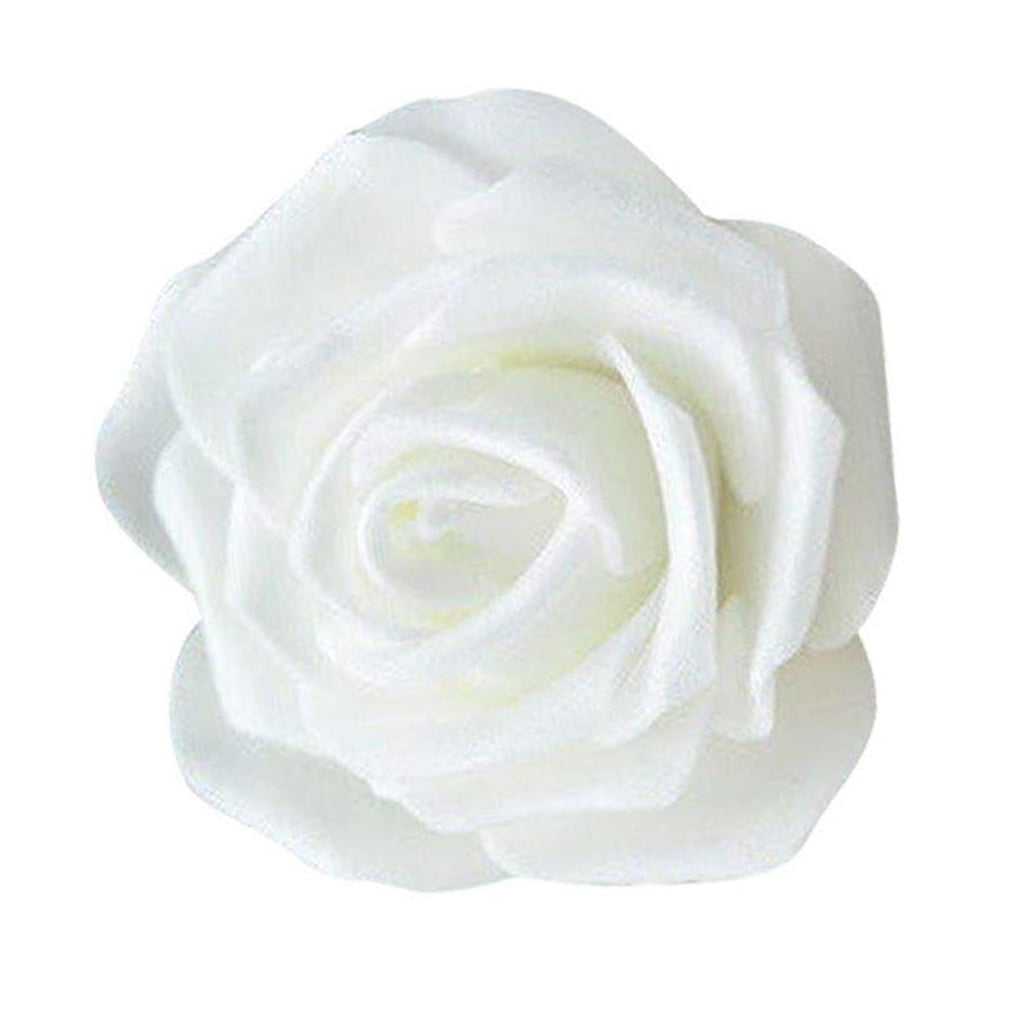 DESTYER Pack of 50 Artificial Bionic Flowers PE Foam Simulation Roses ...