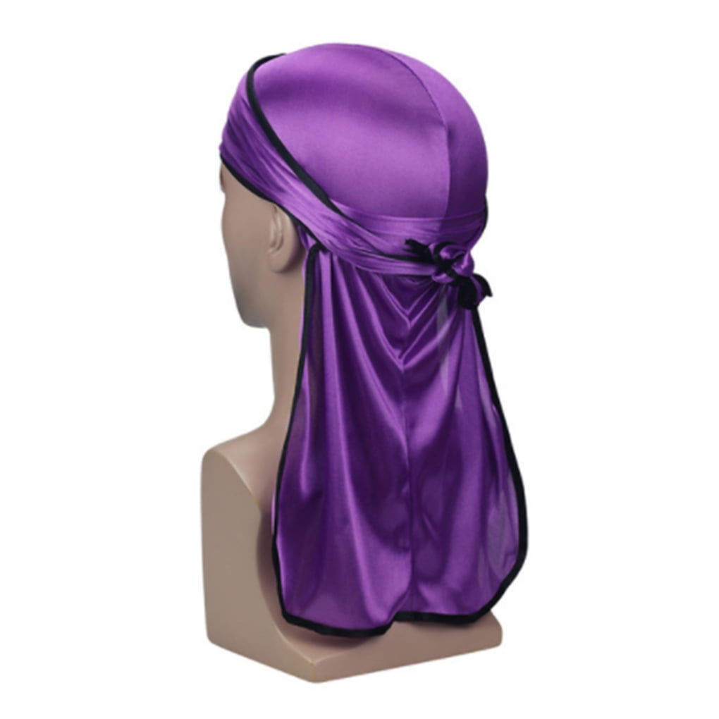DESTYER Silky Cap Bonnet Headwraps with Long Tail Fashion Elasticity ...