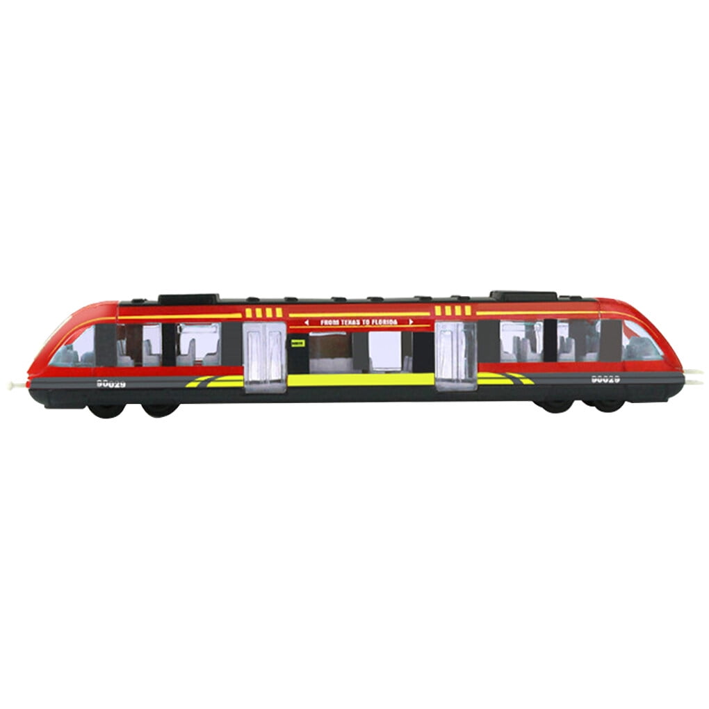 DESTYER Train Toy Mini Simulation Metro Model Inertia Sliding Alloy ...