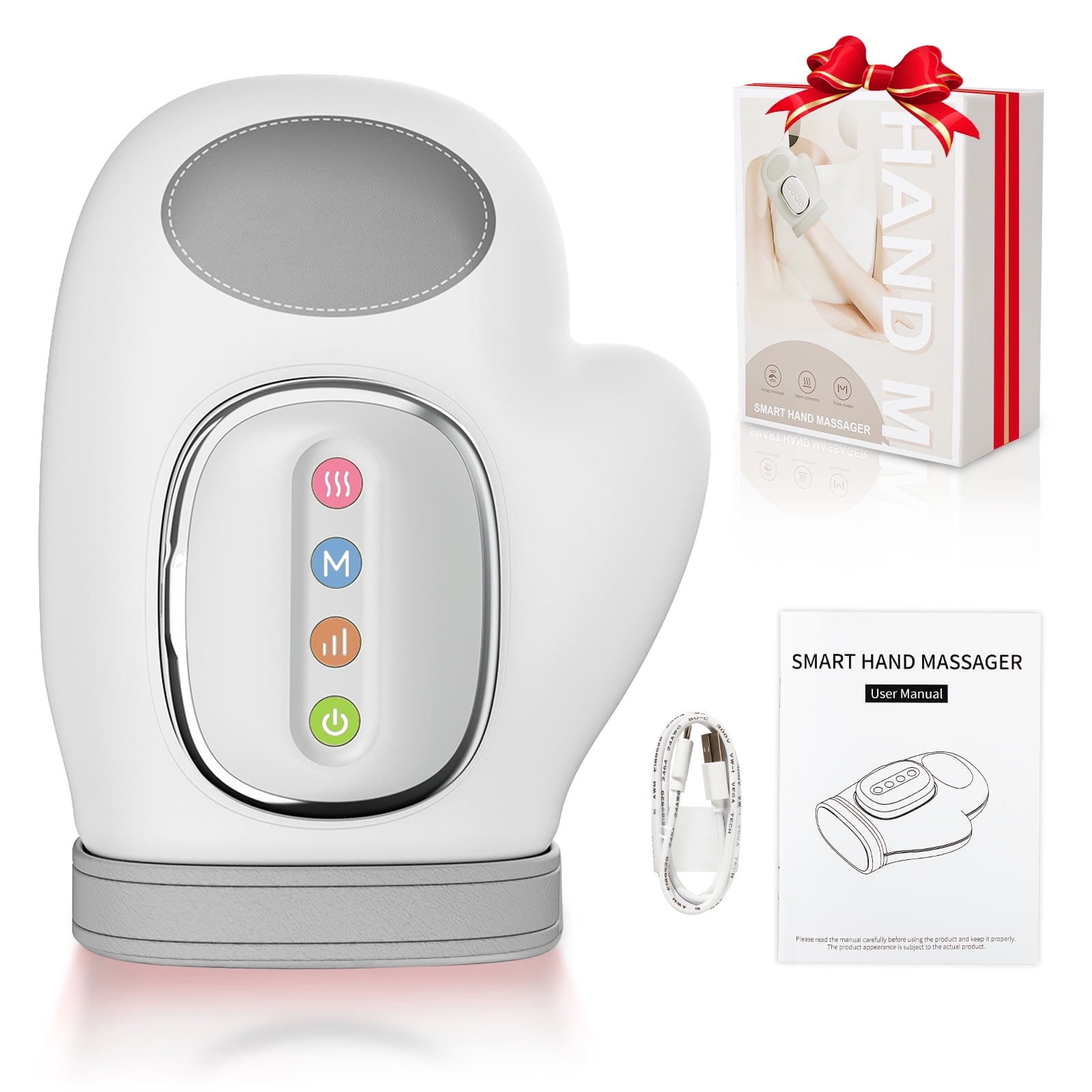 DESYIAO Cordless Hand Massager with Heat and Compression Wrist ...