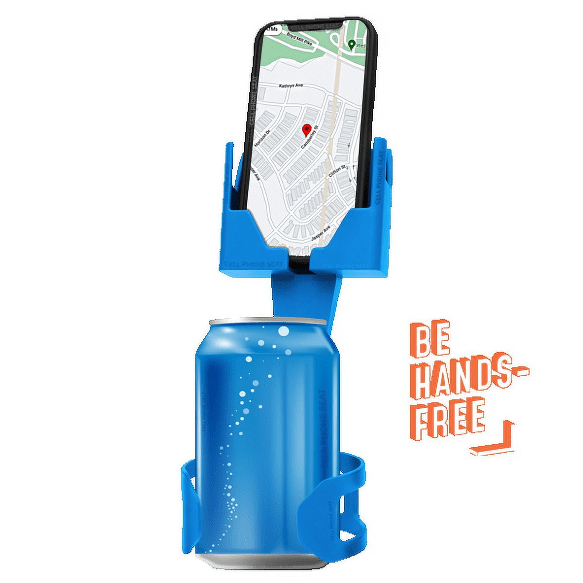 DETROIT BLUE Cell Phone Seat - Made In Detroit - Blue Cup Holder Phone ...