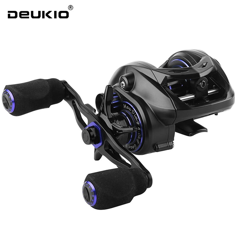 DEUKIO Baitcasting Reel Magnetic Braking System 6.3:1 Gear Ratio 5+1 ...