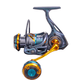 DEUKIO Colorful Spinning Reel No Gap Fishing Reel Metal Knob Grip 16kg ...