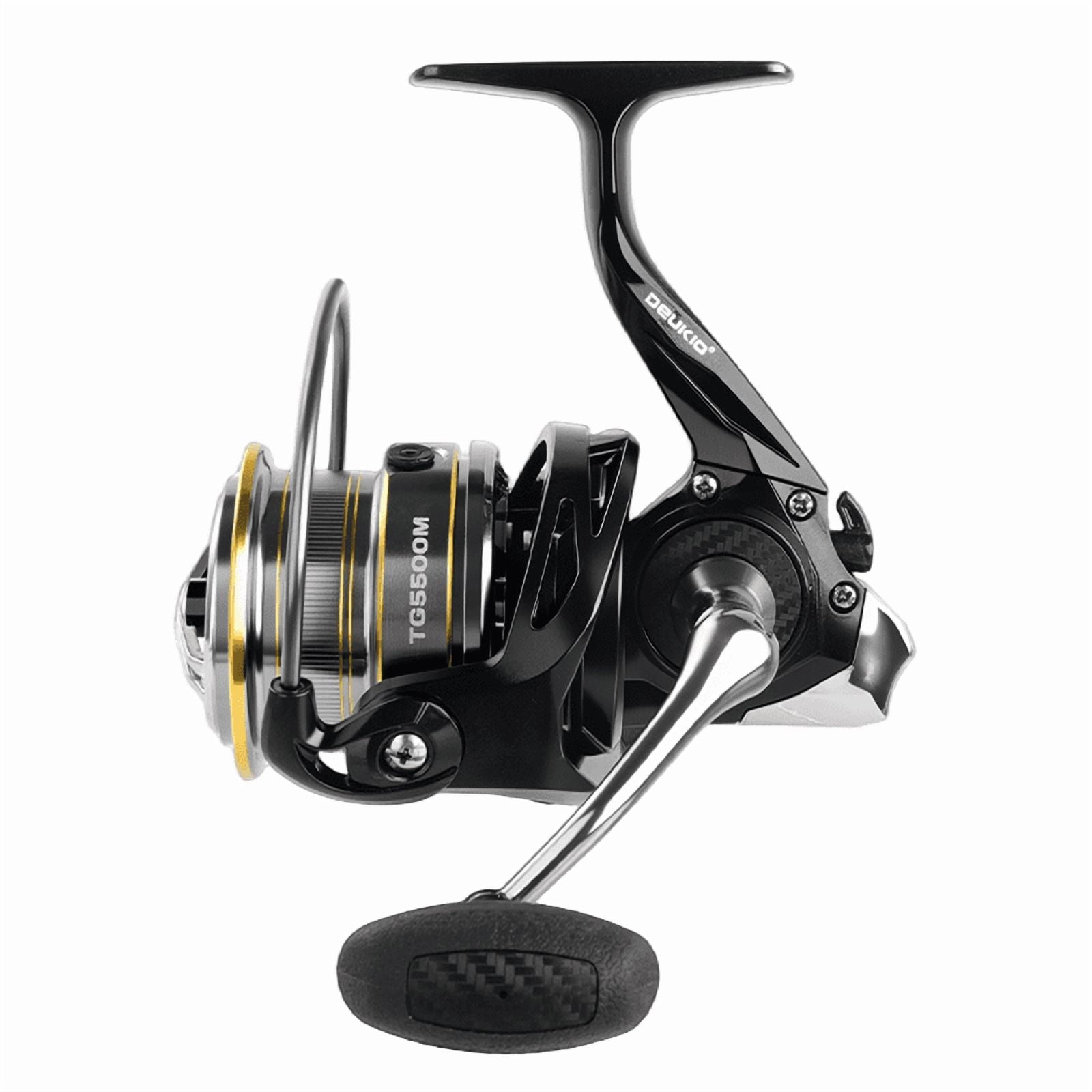 DEUKIO Long Shot Jigging Spinning Reel 7+1BB 18lb Drag 4.7:1 Saltwater ...