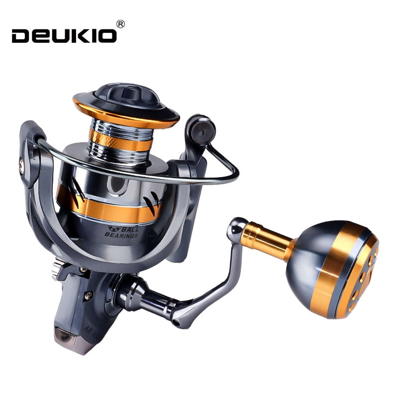 DEUKIO Metal Spool Fishing Spinning Reel for Carp Ball Bearings Carp ...