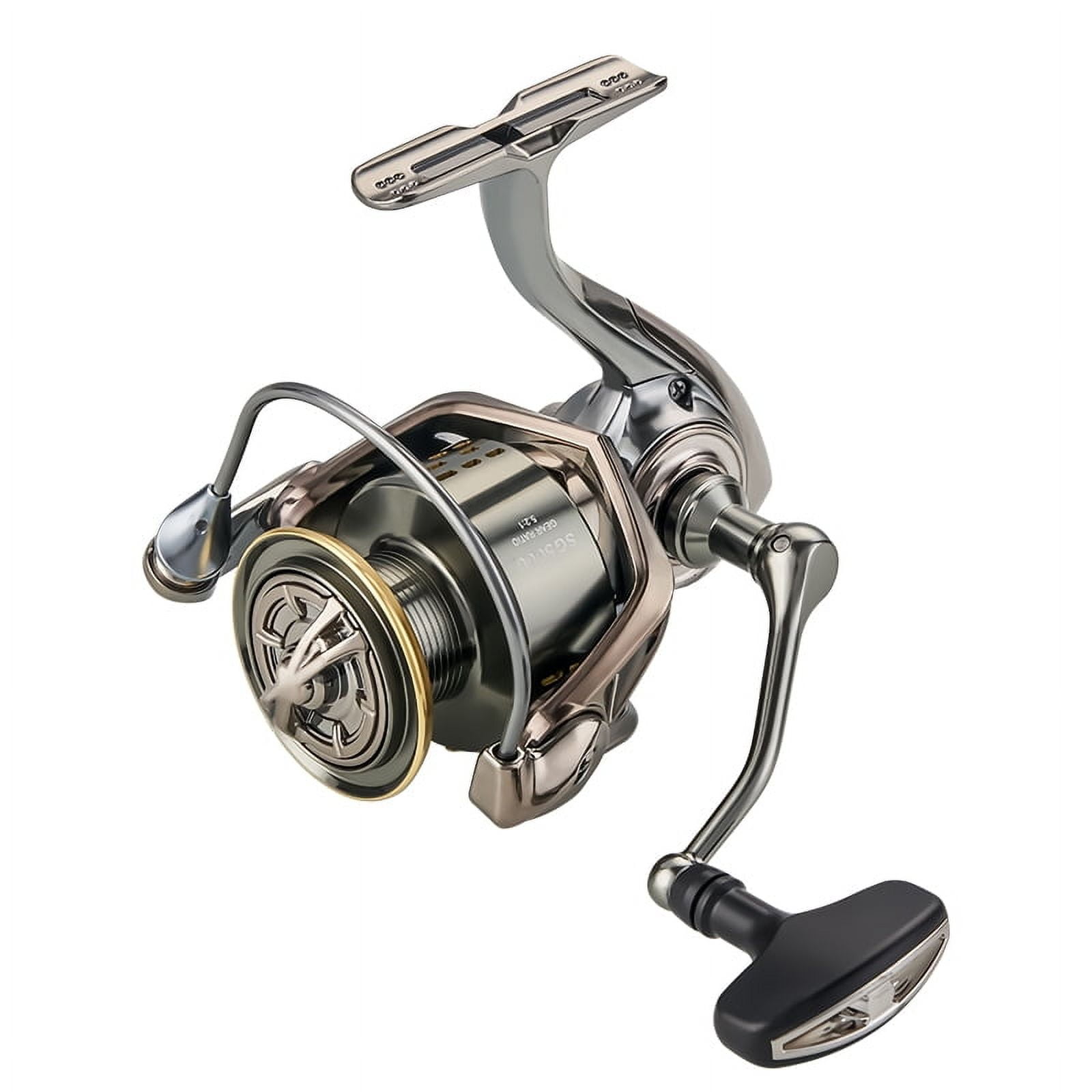 DEUKIO New 2000-7000 Series Fishing Reel 5.2:1 4.9:1 MAX Drag Power 26lbs Aluminum Spool ...