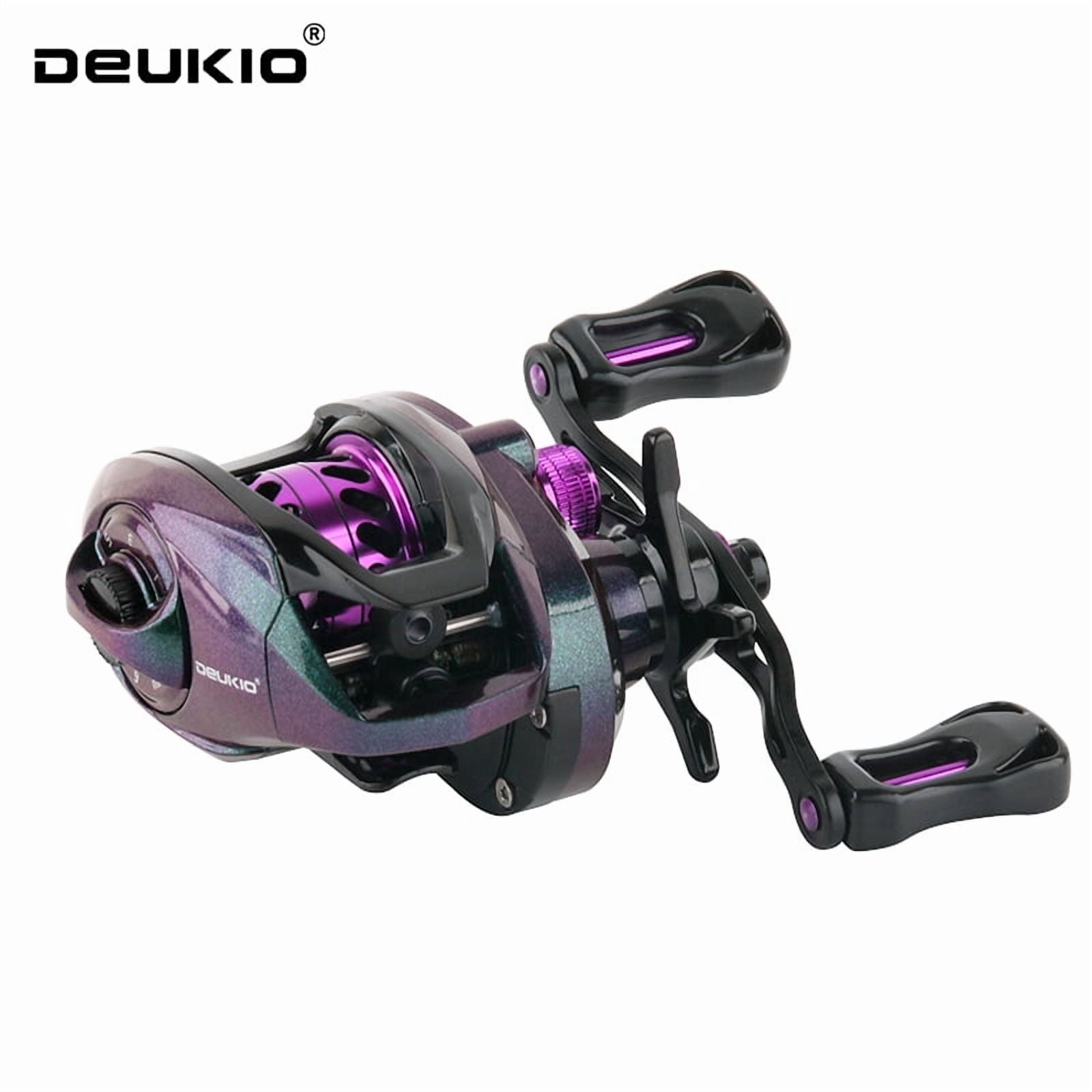 DEUKIO New Colorful Baitcasting Reel 8KG Max Drag 6 Bearing 7.1 :1 Gear ...
