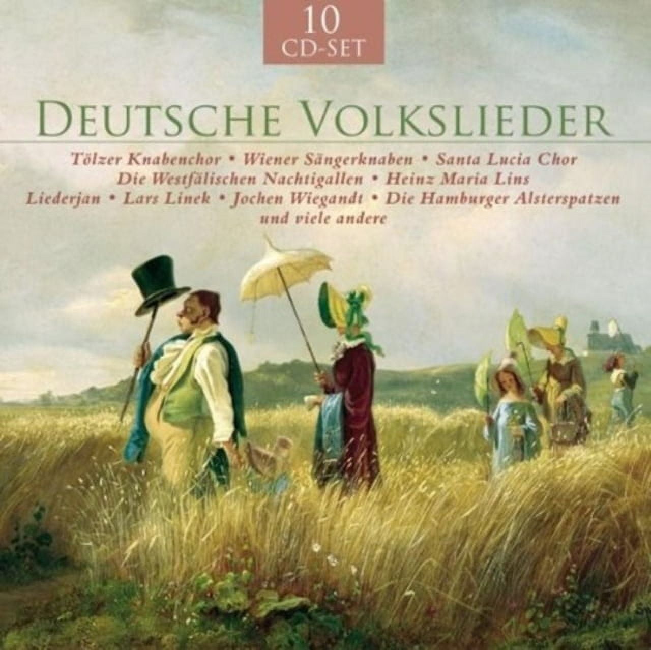 DEUTSCHE VOLKSLIEDER'. (151 TITLES INCL. HOCH AUF DEM GELBEN WAGEN IM FRUHTAU ZU BERGE IM S ...